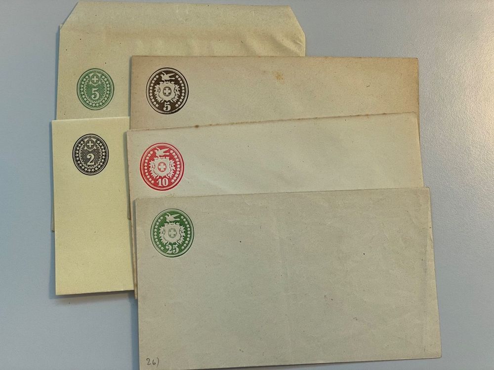 Vorfrankierte leere Briefe (Gebraucht) in Küssnacht am Rigi für CHF 4 ...