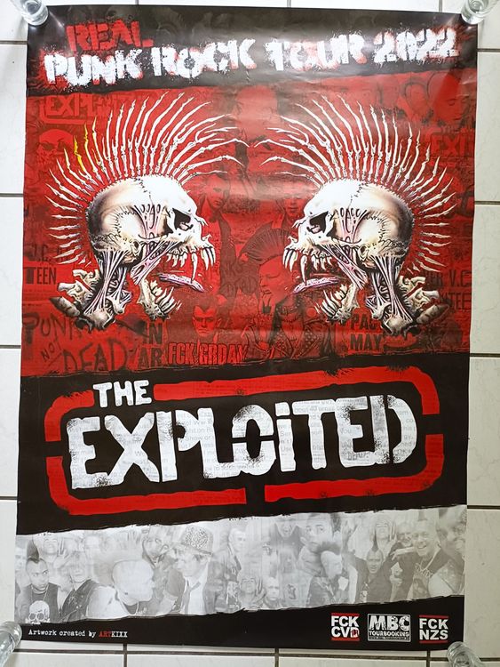 The Exploited Real Punk Rock Tour 2022 Tourplakat (Neu (gemäss ...