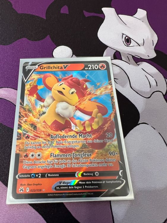Grillchita V (CRZ 022) / Pokemon / Zenit der Könige (Neu (gemäss ...