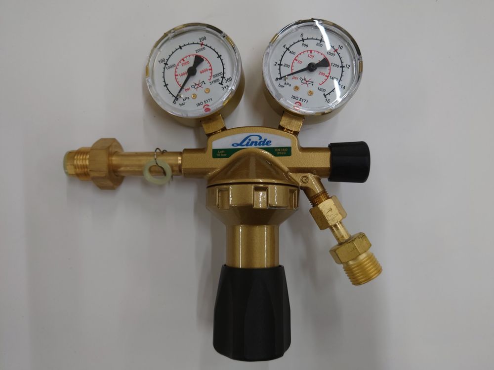 Pangas Linde Druckminderer, Manometer Luft (Neu (gemäss Beschreibung ...