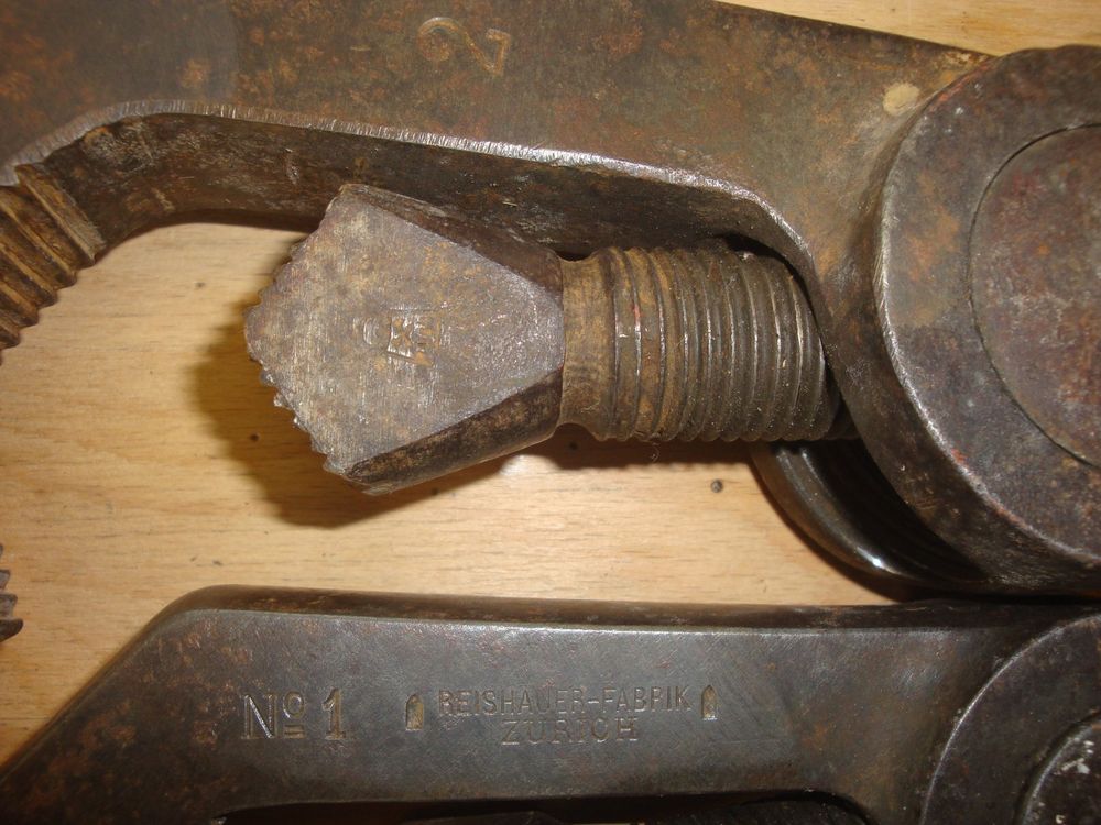 Reishauer Rohrzangen, Sanitär, Haustechnik, antik | Kaufen auf Ricardo