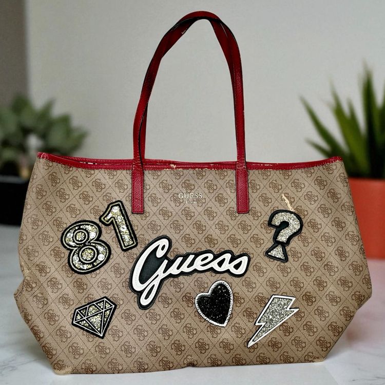 Sac cabas grande taille Guess Vikky pour femme simili cuir (D'occasion ...