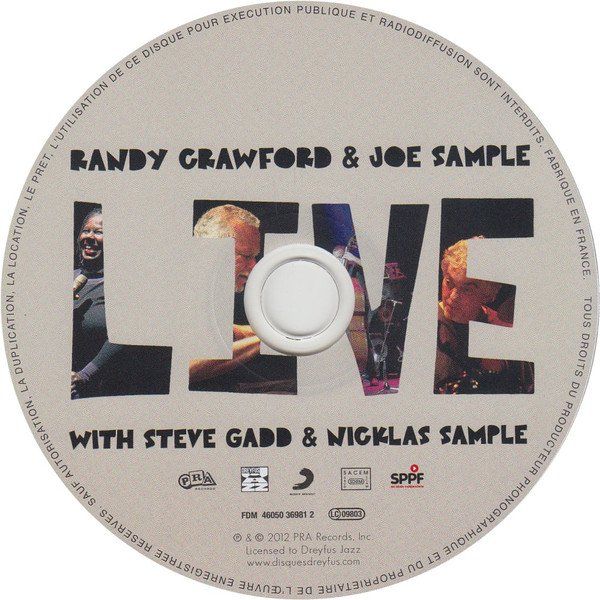 Randy Crawford & Joe Sample With Steve Gadd & Nicklas Sample (Gebraucht ...