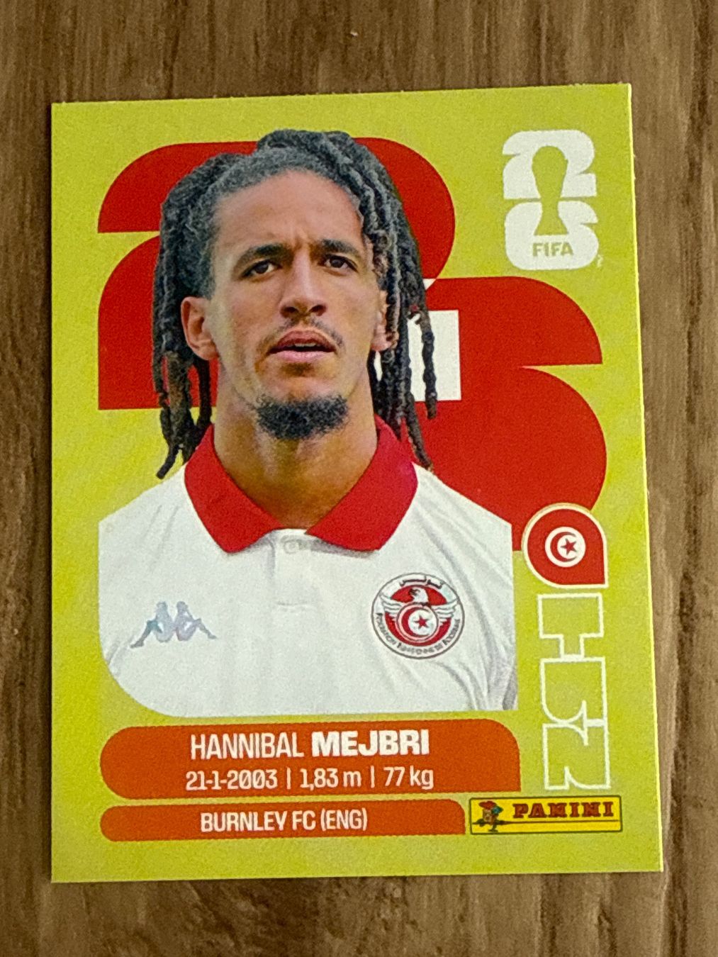 Panini FIFA World Cup 2026 Sticker Hannibal Mejbri TUN 14 (Gebraucht ...