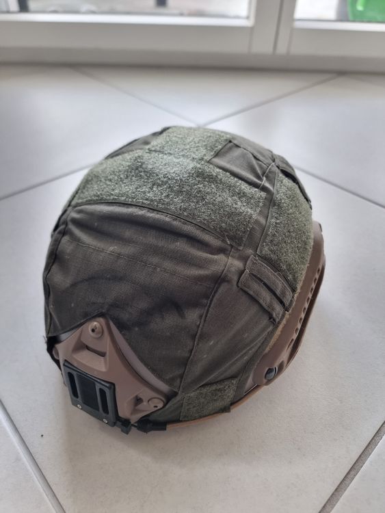 FMA Ops-Core FAST Helmet M/L Coyote + Helmcover Ranger Green | Kaufen ...