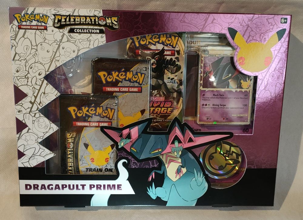 Dragapult prime box Pokemon Celebrations (Neu und originalverpackt) in ...