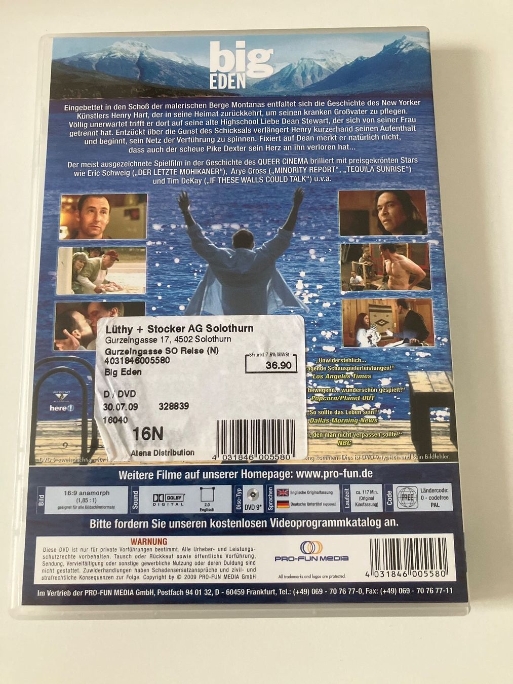 Big Eden (OmU) Gross, Arye, Schweig, Eric (DVD) - QC (Gebraucht) in ...