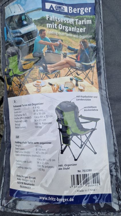 Wunderbar Fritz Berger Campingstuhl Bilder