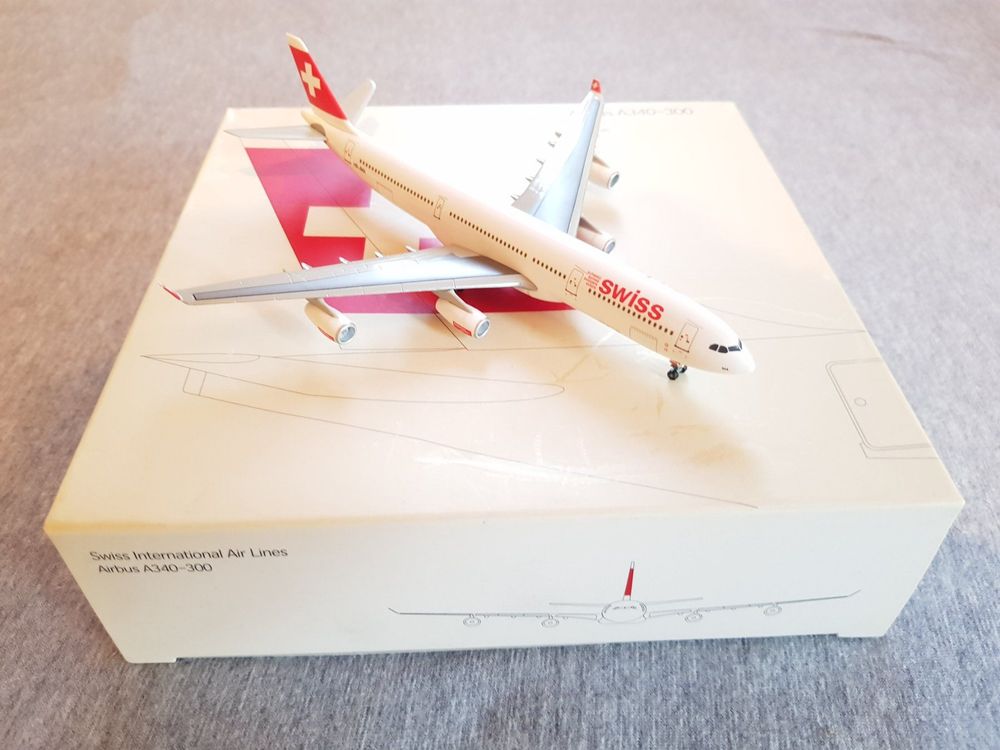 Flugzeugmodell Swiss, Airbus A340-300, Mst. 1:400 (Neu (gemäss ...