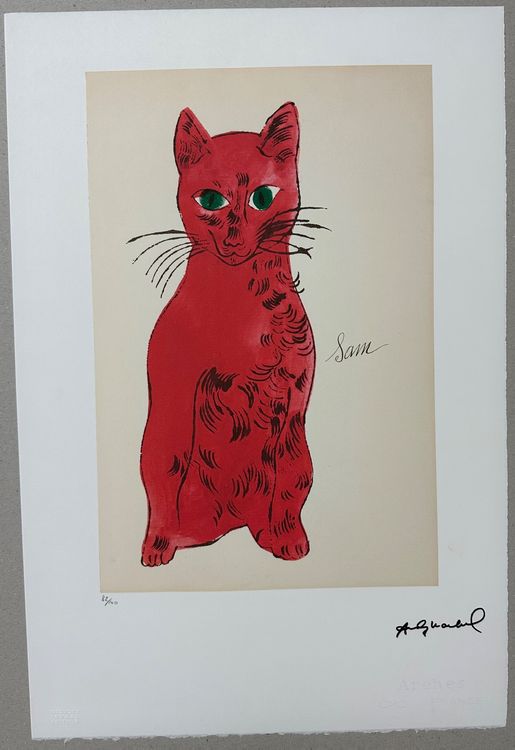 Warhol: Sam the Cat, POP Art 82/100 (Neu (gemäss Beschreibung)) in ...