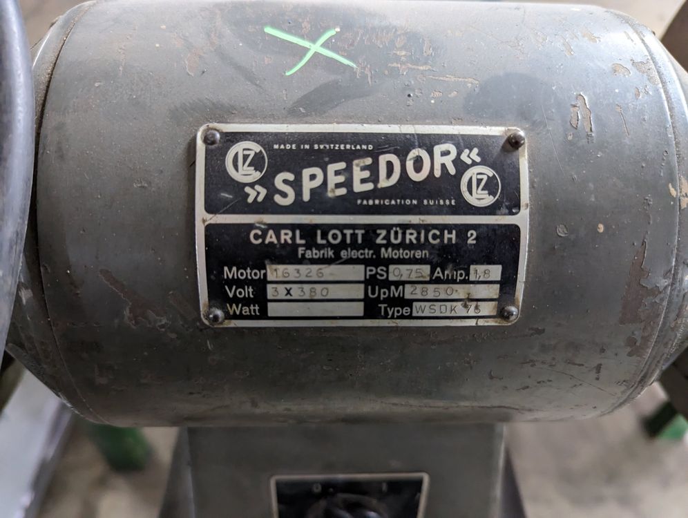 Schleifblock / Schleifmaschine Speedor (Gebraucht) in für CHF 70 – nur ...