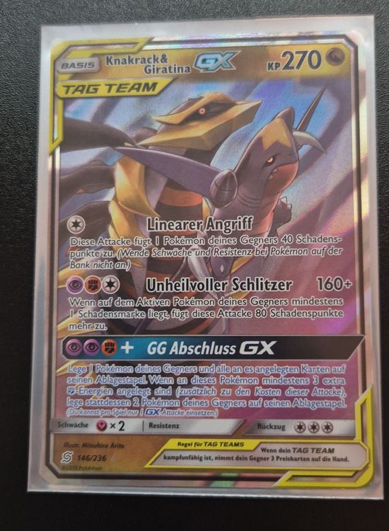Pokemon Karte: Knakrack & Giratina GX - Top Zustand! (Neu (gemäss ...