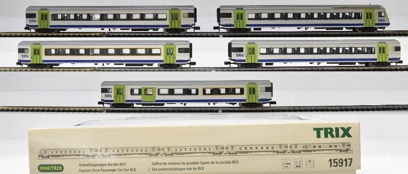 Minitrix 15917 EW III Reisezugwagen-Set NINA 5-tlg BLS OVP (Gebraucht ...
