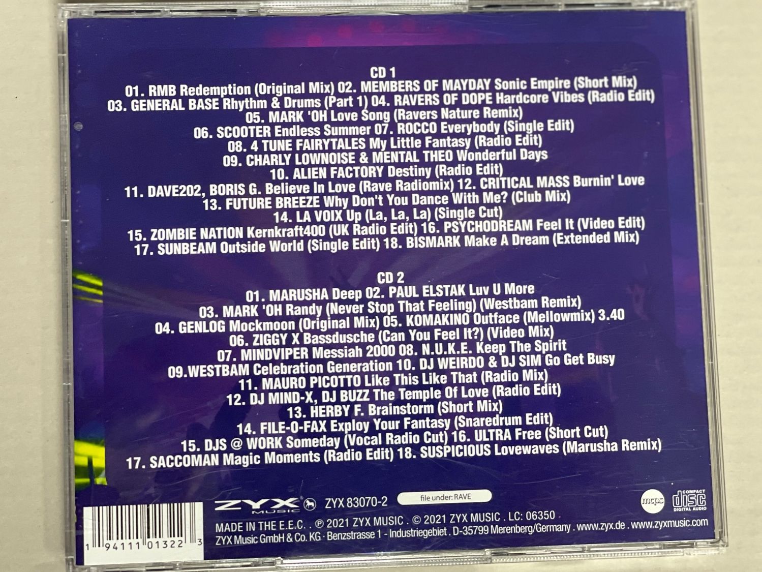 Rave Classics Collection - Best of 90s Trance 2 CD - Top (Gebraucht) in ...