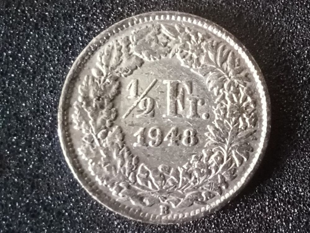 Münze 50 Rp. Silber 1948 | Kaufen auf Ricardo