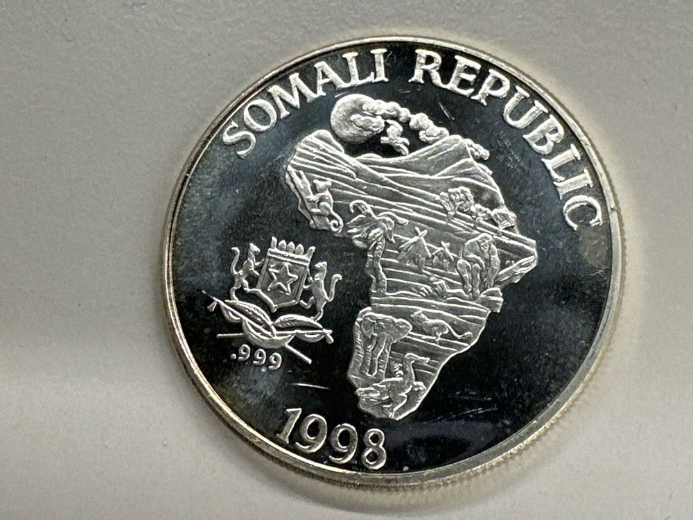 1 Unze Silber The African Monkey Somali Republik 1998 (Neu (gemäss ...