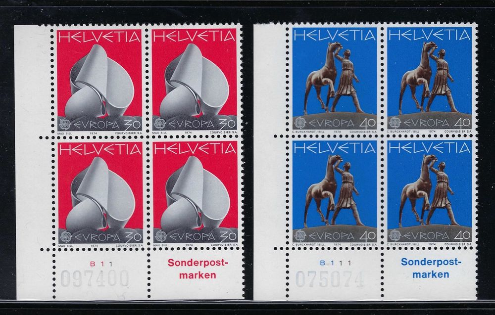 FWM Viererblock **: 556-557 Europa 1974 (Neu (gemäss Beschreibung)) in Goldswil für CHF 3.5 ...