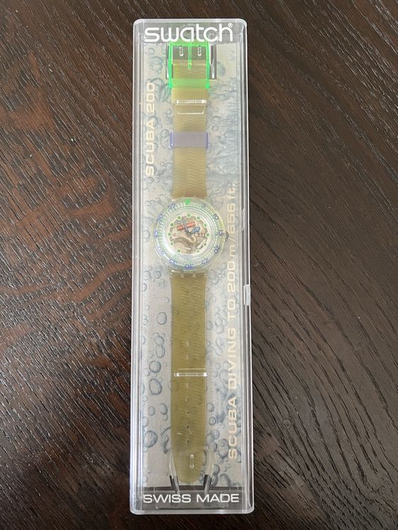 Swatch Scuba 200 (SDK107) Blue Ice (Neu und originalverpackt) in Künten ...