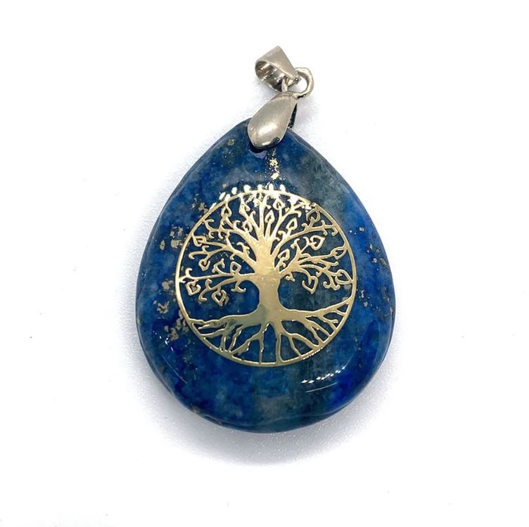 Amulett/ Anhänger mit Baum des Lebens aus Lapislazuli (Neu (gemäss Beschreibung)) in Gams für ...