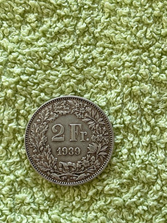 2.- Franken Schweizer Münze 1939 | Kaufen auf Ricardo