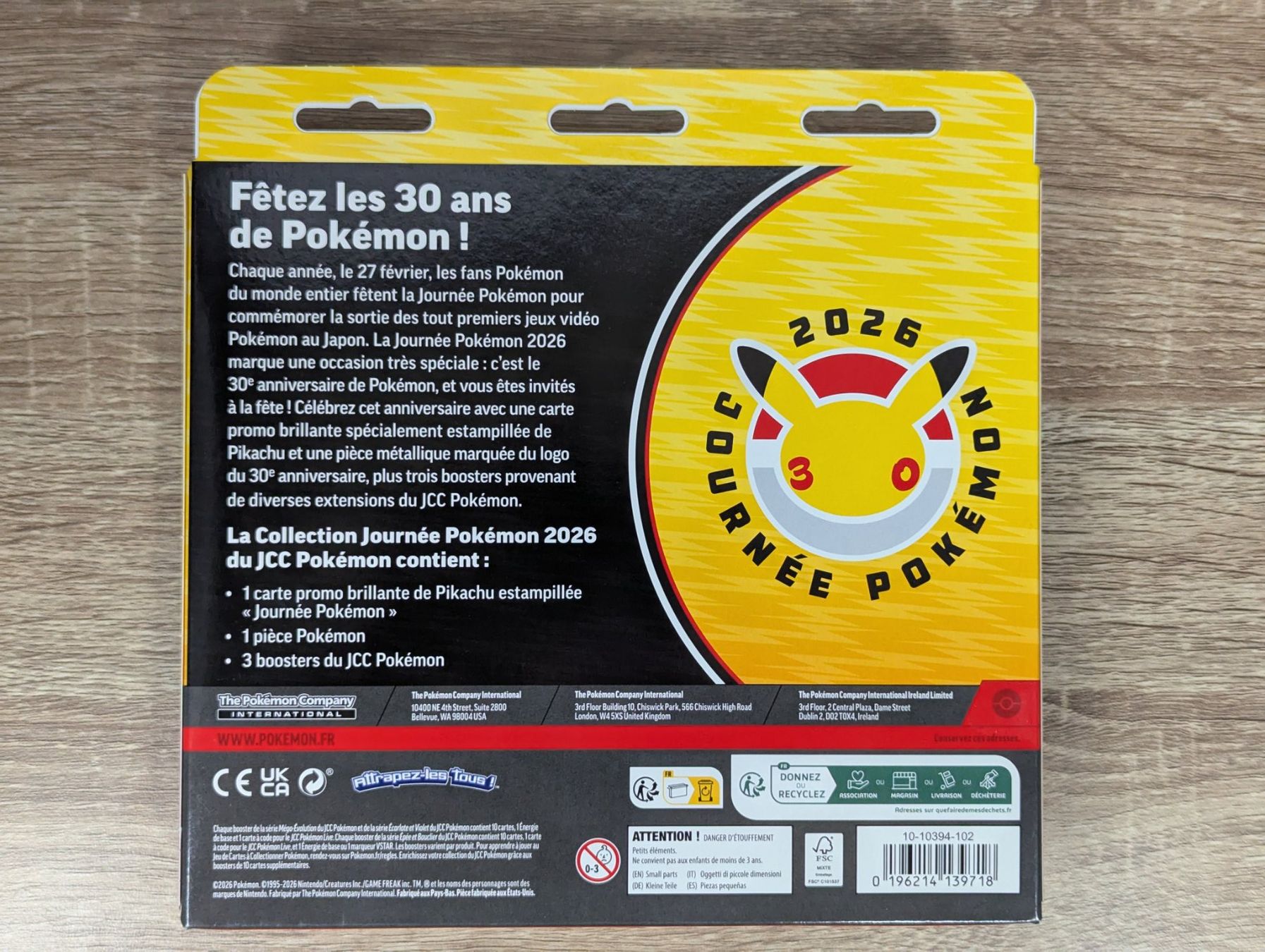 Pokémon Day 2026 – Coffret Collection 30ème Anniversaire New (Neu und ...