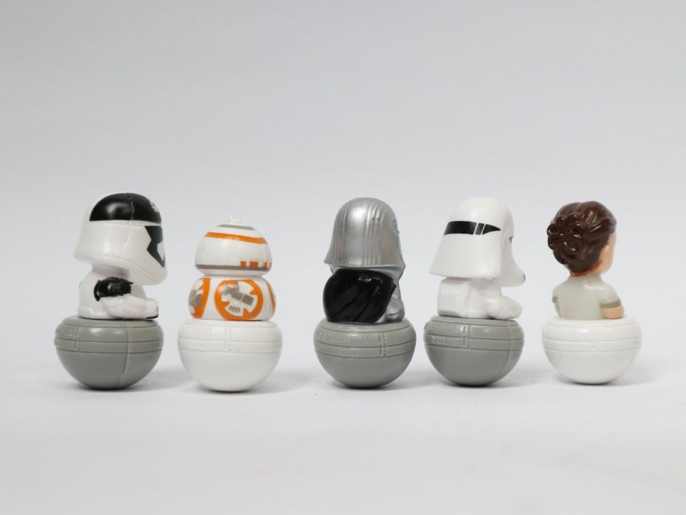 5x Star Wars mini Stehauf Männchen aus Blindbag neu (Neu (gemäss ...