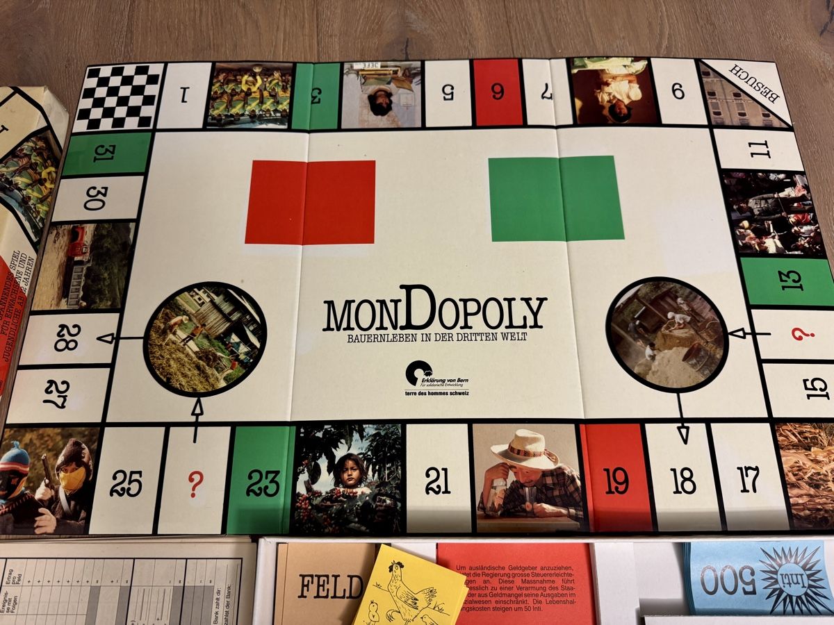 Vintage MonDopoly Bauernleben in der dritten Welt Spiel 1987 (Gebraucht ...