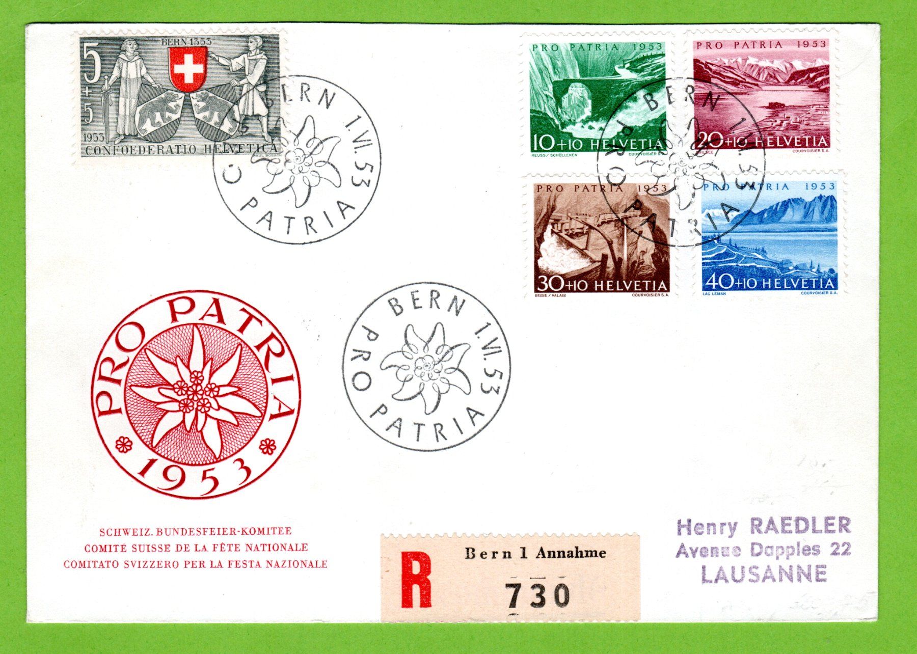 pp-1953-fdc-deutsch-charge-mit-ankunftsstempel-sbk-100-gebraucht