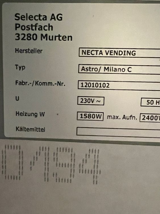 Selecta Kaffe Maschine Milano (Gebraucht) in Aarburg für CHF 799 – nur ...