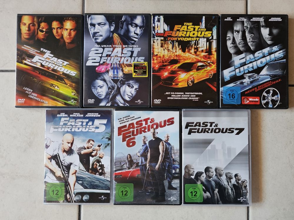 Alle Fast And Furious Teile