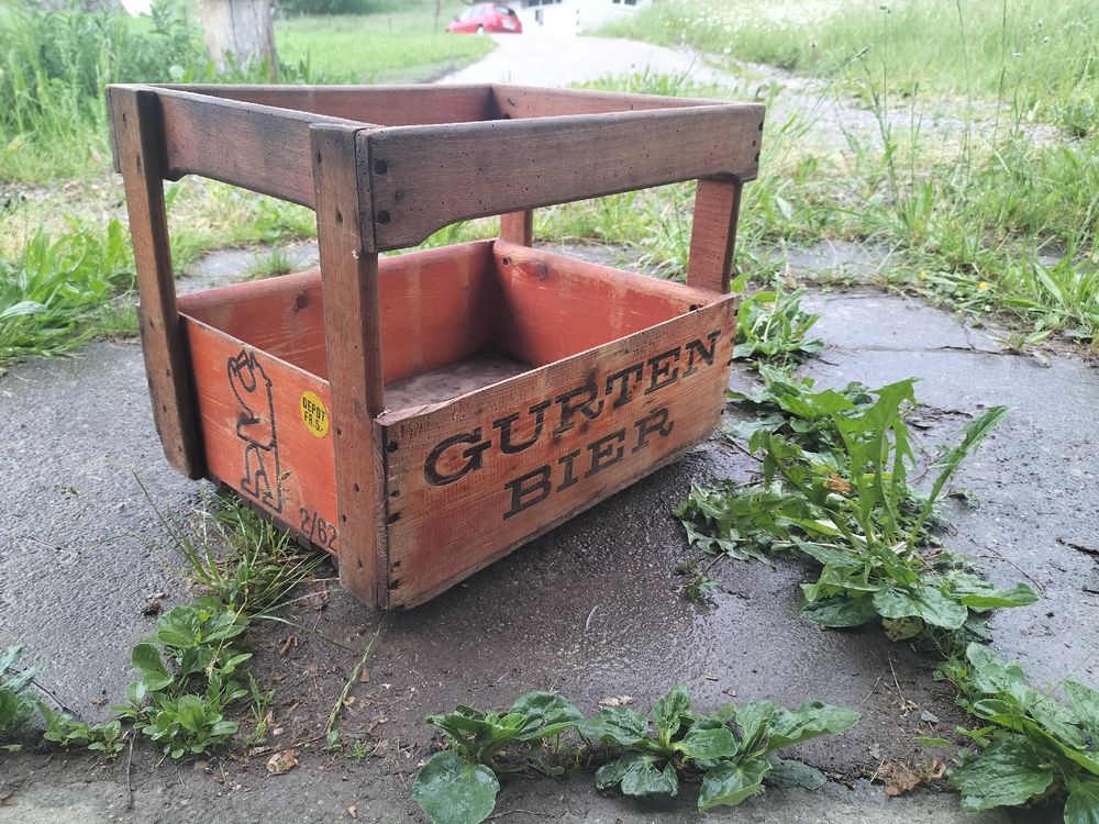 GURTEN BIER - Seltene alte Bierkiste mit Bär, Vintage! (Gebraucht) in Müselbach für CHF 69 – mit ...