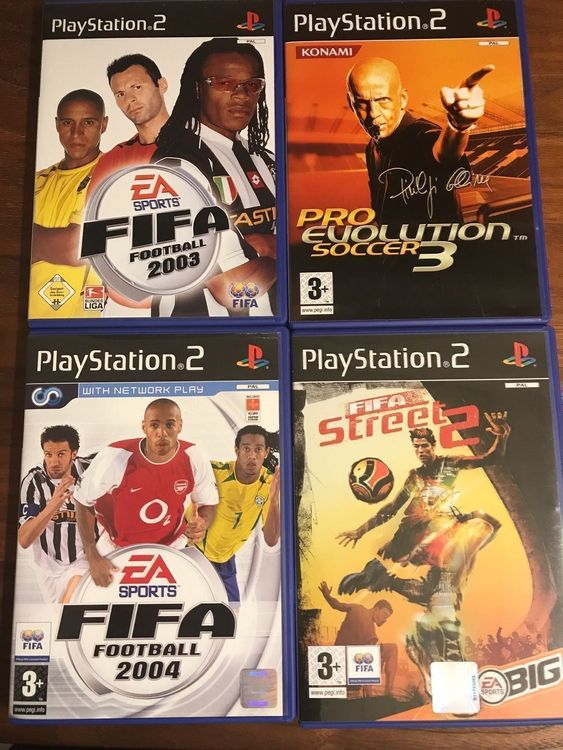 FIFA & PRO EVOLUTION PS2 PlayStation 2 Fussball Games Set | Kaufen auf ...