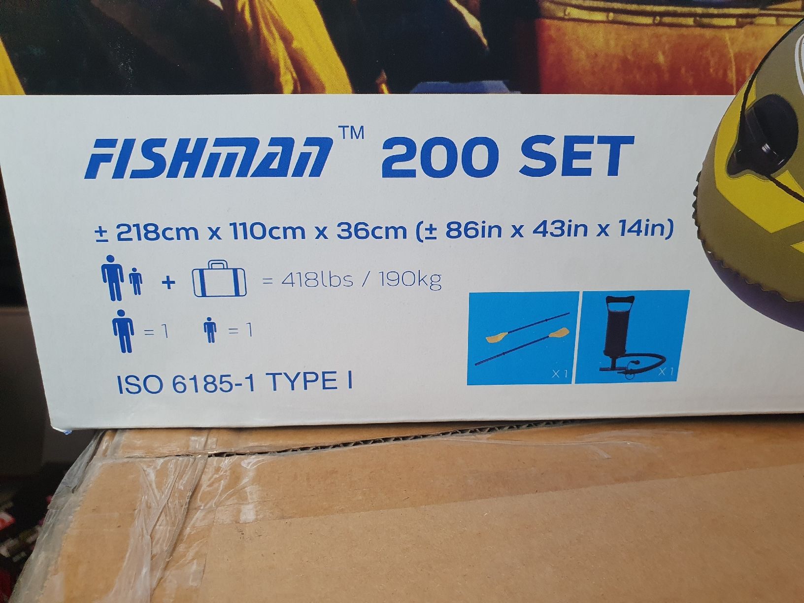 Neues Fishman 200 Set Schlauchboot - Ideal für den See! (Neu und ...