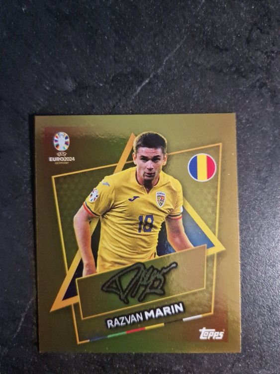 TOPPS EM 2024 ROM SP Razvan Marin Gold signiert | Kaufen auf Ricardo