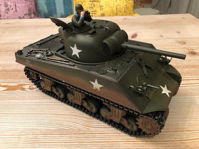 RC Panzer U.S. Medium Tank M4A3 Sherman 75 mm gun Metall | Kaufen auf ...