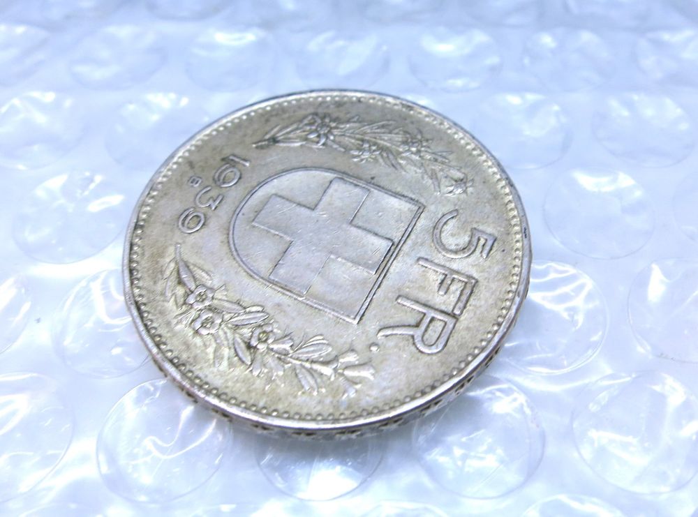 Sammlersmünze: Fünf Franken 1939 Silber | Kaufen auf Ricardo