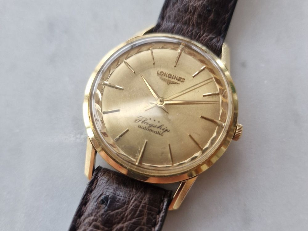 Longines Flagship Automatic 18k Gold, aus den 60iger Jahren | Acheter ...