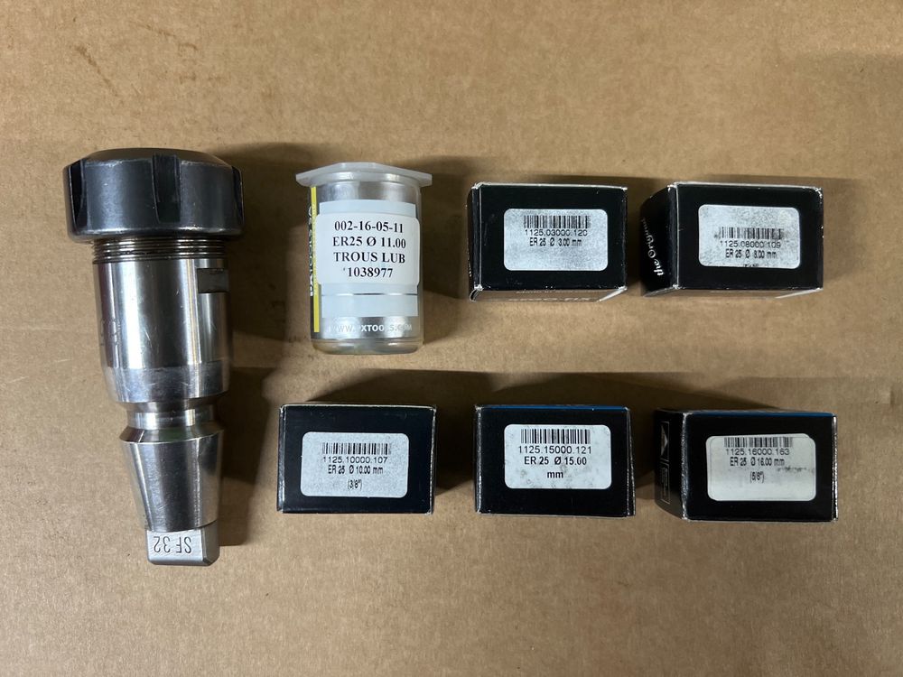 Fehlmann SF 32 Spannzangenaufnahme mit Spannzangenset (ER25) (Gebraucht ...