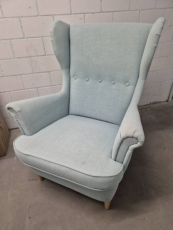 Ikea Sessel Strandmon Turkis