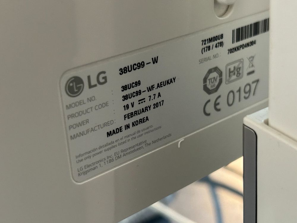 LG 38 UC99-W Curved Bildschirm / UltraWide Monitor | Kaufen auf Ricardo