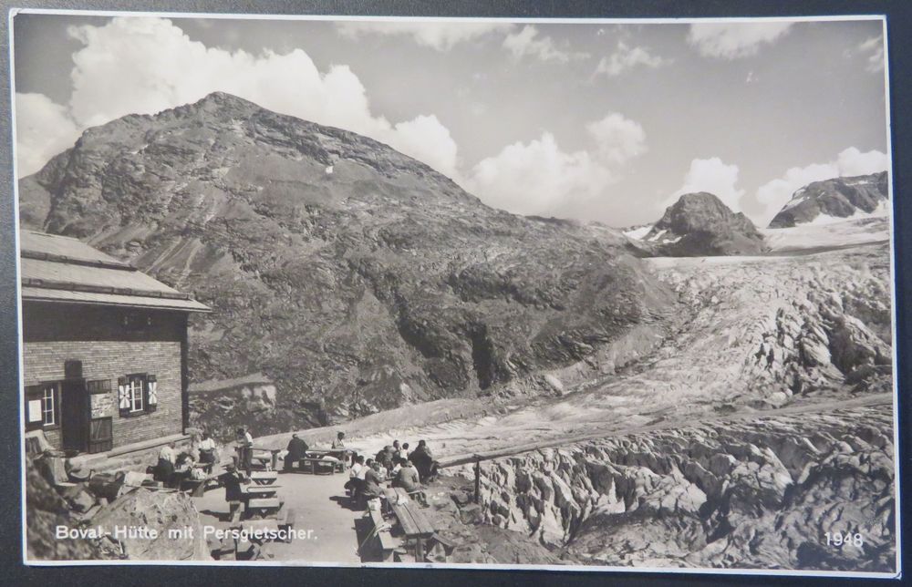 AK / Foto: 1939 - Boval-Hütte (2494 m) mit Persgletscher (Gebraucht) in ...