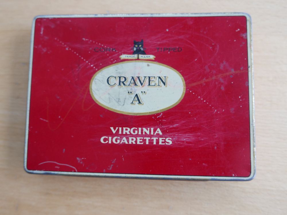 Craven "A" alte Metalldose Zigarettendose Vintage (Gebraucht) in ...