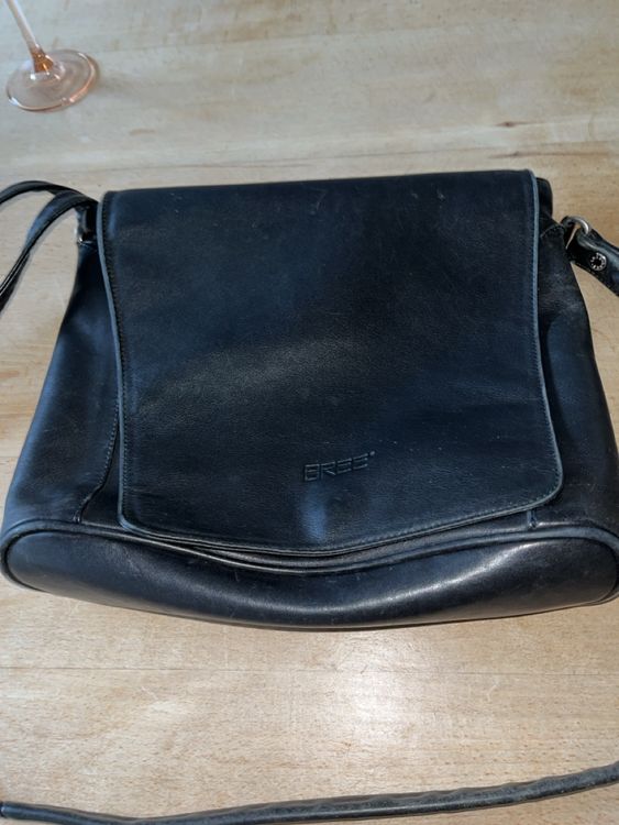 Wunderschöne schwarze Bree Leder Handtasche, wie neu (Neu (gemäss ...