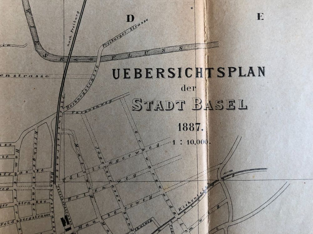 Uebersichtsplan der Stadt Basel 1887 | Kaufen auf Ricardo