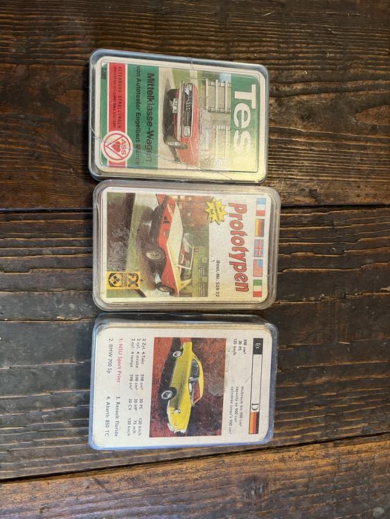 Alte Auto Quartett Spielkarten | Kaufen auf Ricardo