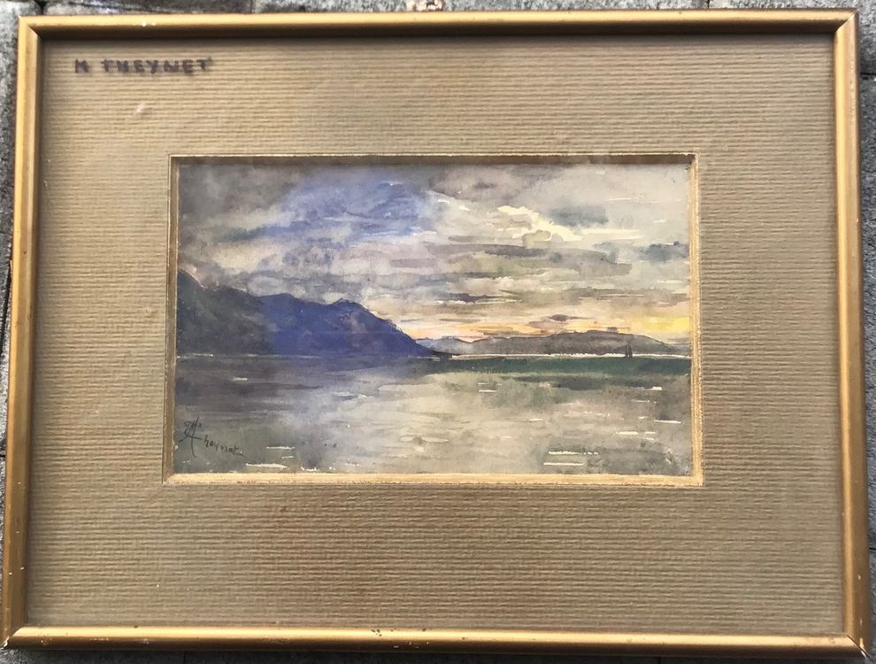 Max Robert THEYNET (1875-1949) See Ansicht Aquarell | Kaufen auf Ricardo