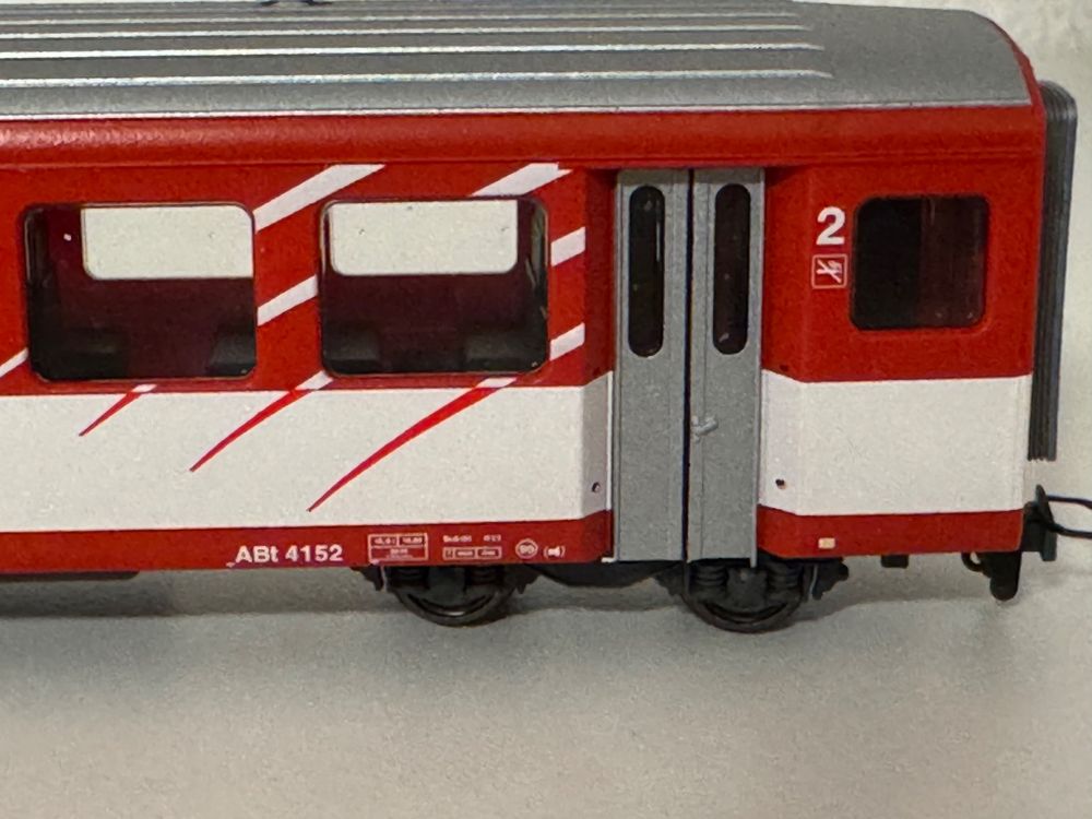 Bemo H0m MGB Matterhorn Gotthard Bahn Steuerwagen ABt 4152 (Gebraucht ...