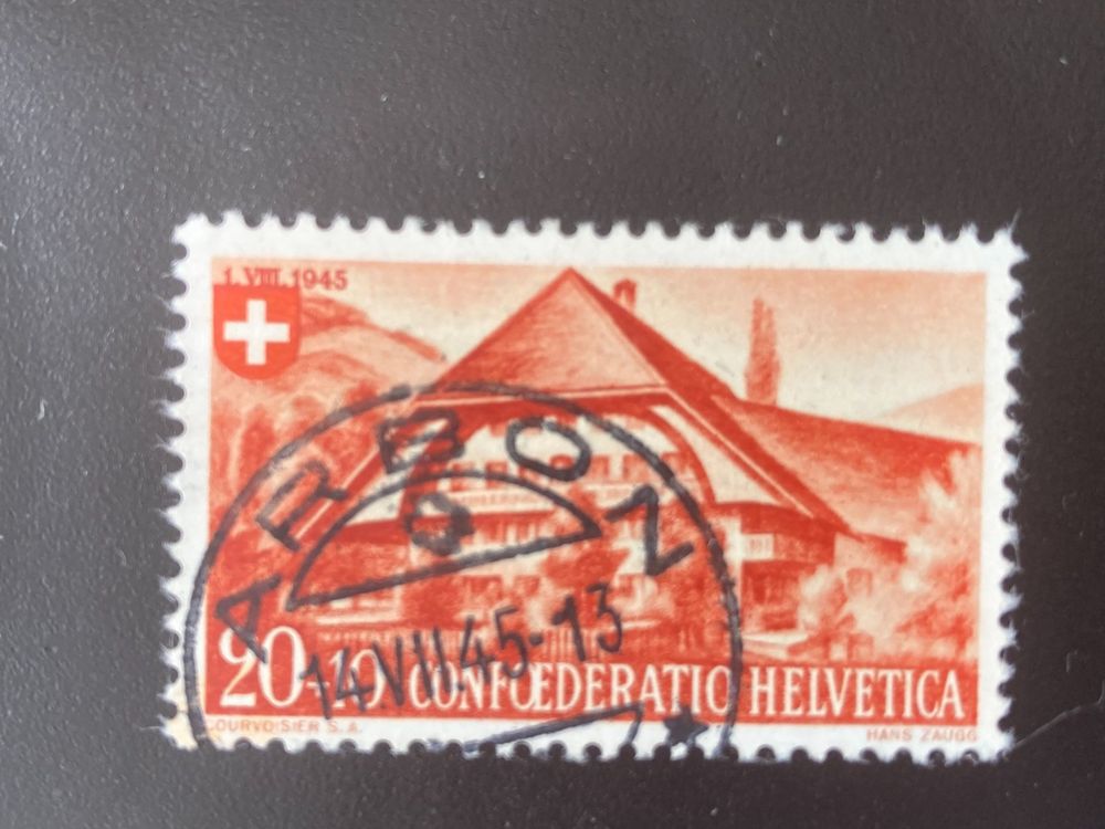 Schweiz 1945 Pro Patria 20 Vollstempel ARBON 14.VII.45 (Gebraucht) in Liestal für CHF 1 – mit ...