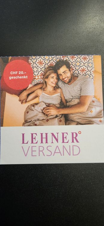 Gutschein Lehner Versand (Neu (gemäss Beschreibung)) in Uttigen für CHF 0.95 – mit Lieferung auf ...