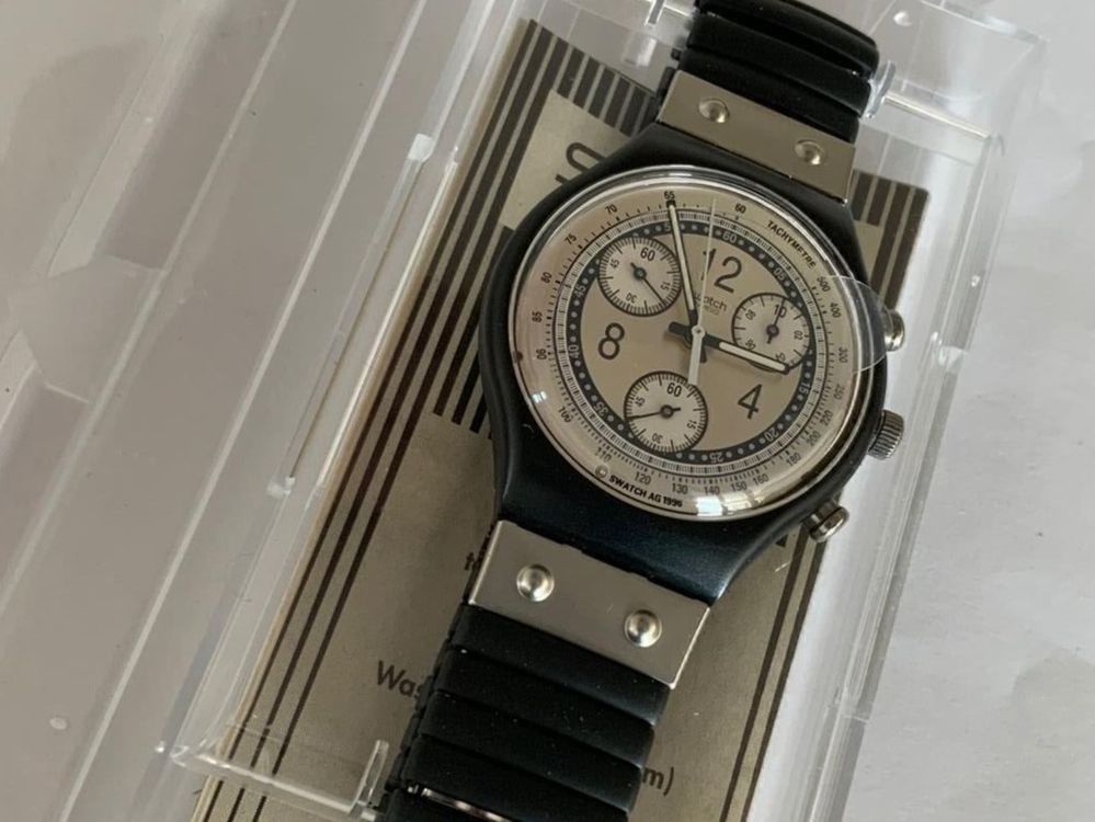 METAL EDGE Swatch CHRONO ★ ungetragen - VINTAGE | Kaufen auf Ricardo